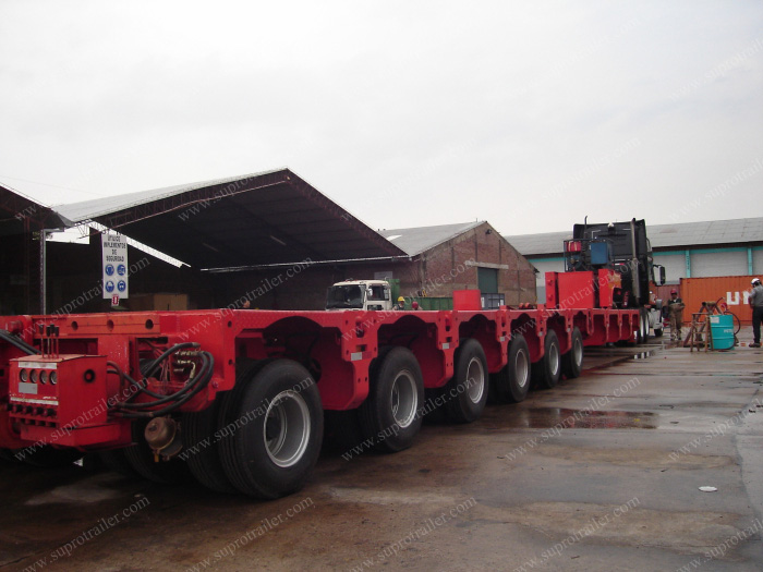 Supro Trailer- Nicolas hydraulic modular trailer with spacer