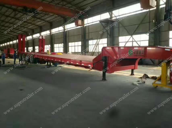 Supro Trailer- 4 lines 8 axles low bed trailer, multi axle lowboy ...