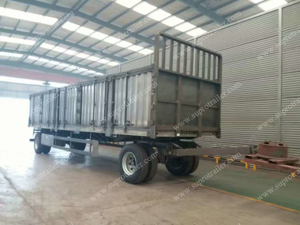 Supro Trailer- Small Full Trailer, Sidedrop trailer, Two axle trailer