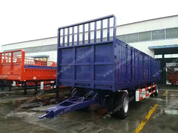 Supro Trailer- Small Full Trailer, Sidedrop trailer, Two axle trailer