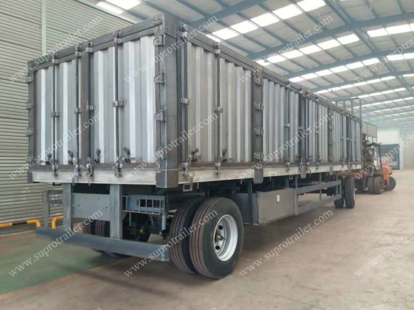 Supro Trailer- 2 axles small trailer,Drop side trailer, full trailer ...